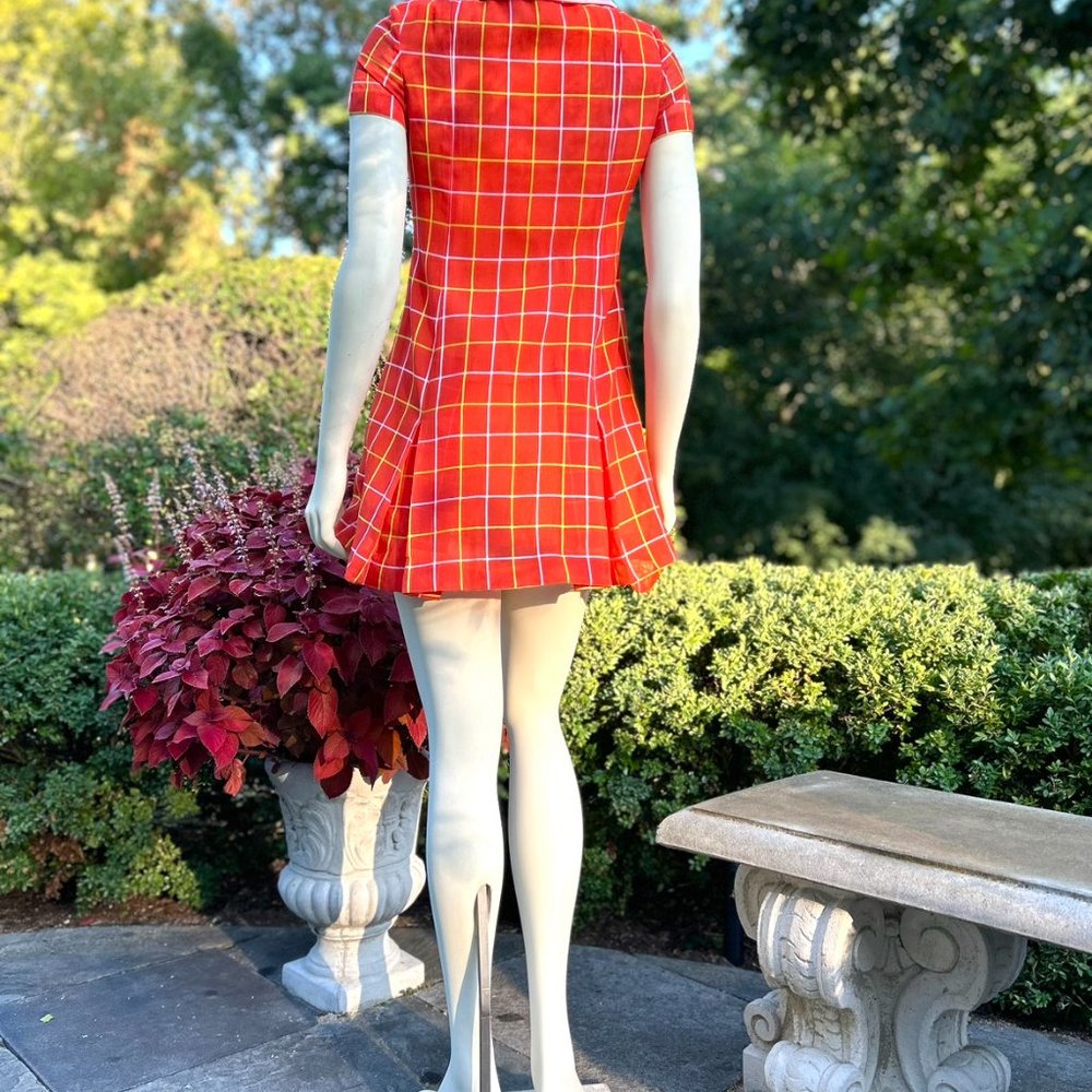 1960s Mod Micro Mini Checkered Dress - Gem